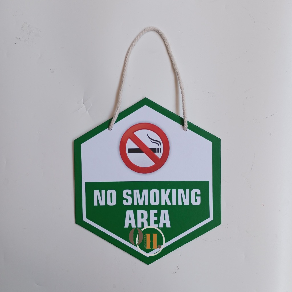Jual Hard Poster No Smoking Area - Area Dilarang Merokok - Kawasan ...