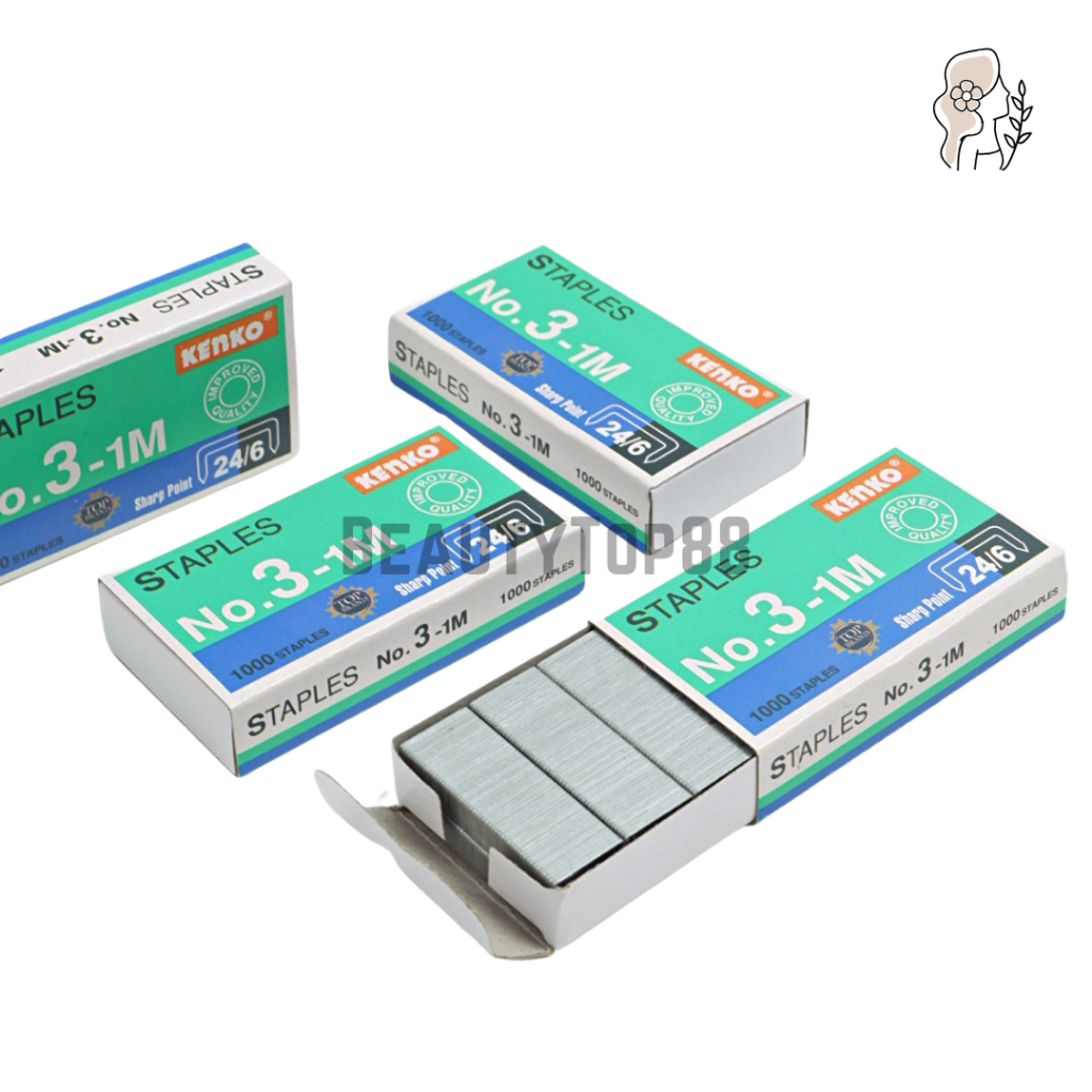 Jual Isi Staples Besar Kenko No. 3-1M - Refill Stapler Hekter No.3 ...
