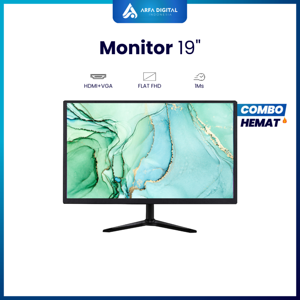 Jual Monitor LED 19 Inch HDMI & VGA FULL HD Garansi Resmi | Shopee ...