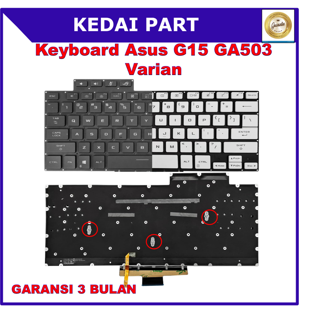 Jual Keyboard Asus ROG Zephyrus G15 GA503 M16 GU603 GU603H GU603HE ...