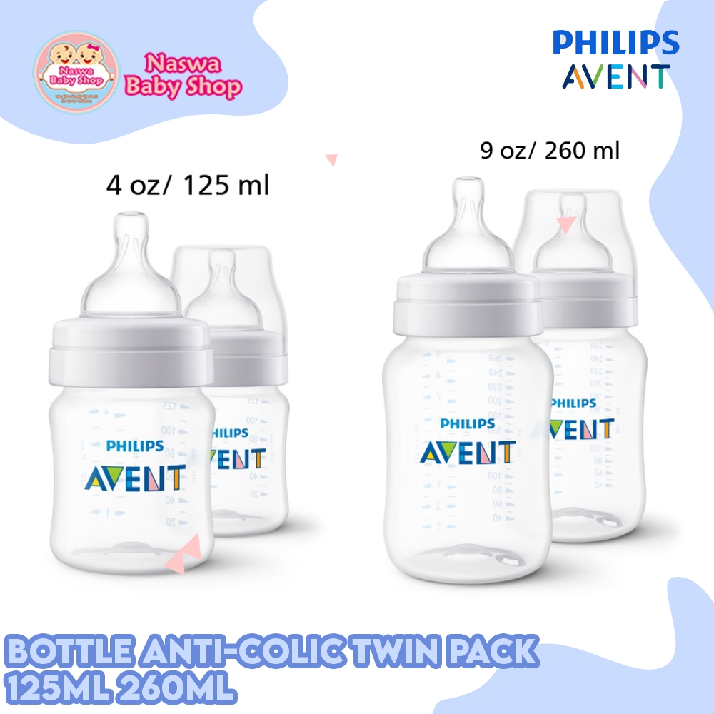 Jual Philips Avent Bottle Anti-Colic Twin Pack Botol Susu Bayi 125ml ...