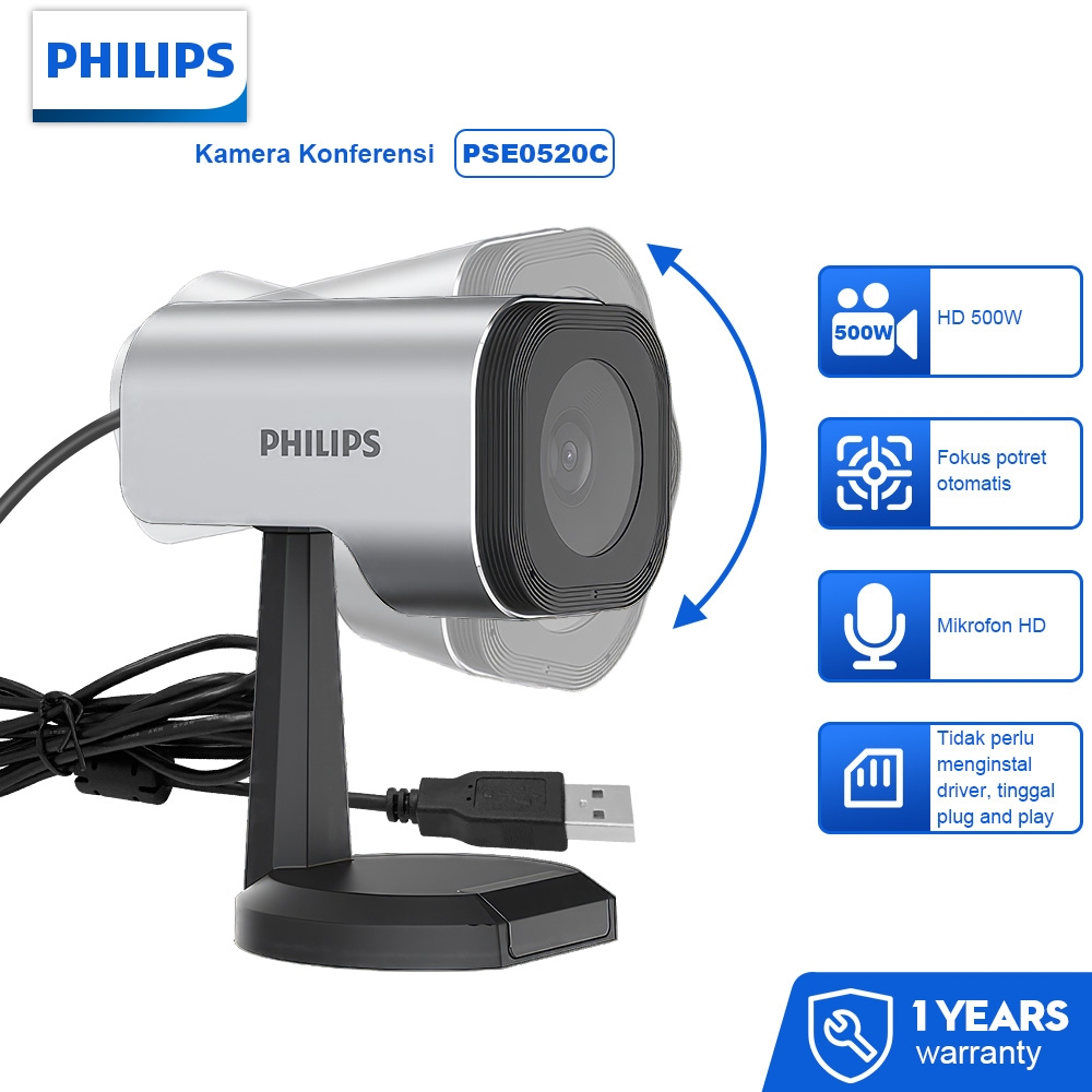 Jual Philips SmartMeeting Cam Webcams Laptop USB Kamera PC Meeting ...