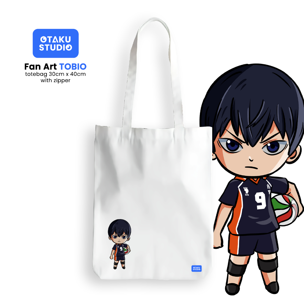 Jual Otaku Studio - Totebag Anime Haikyuu Kageyama Tobio Chibi kanvas ...