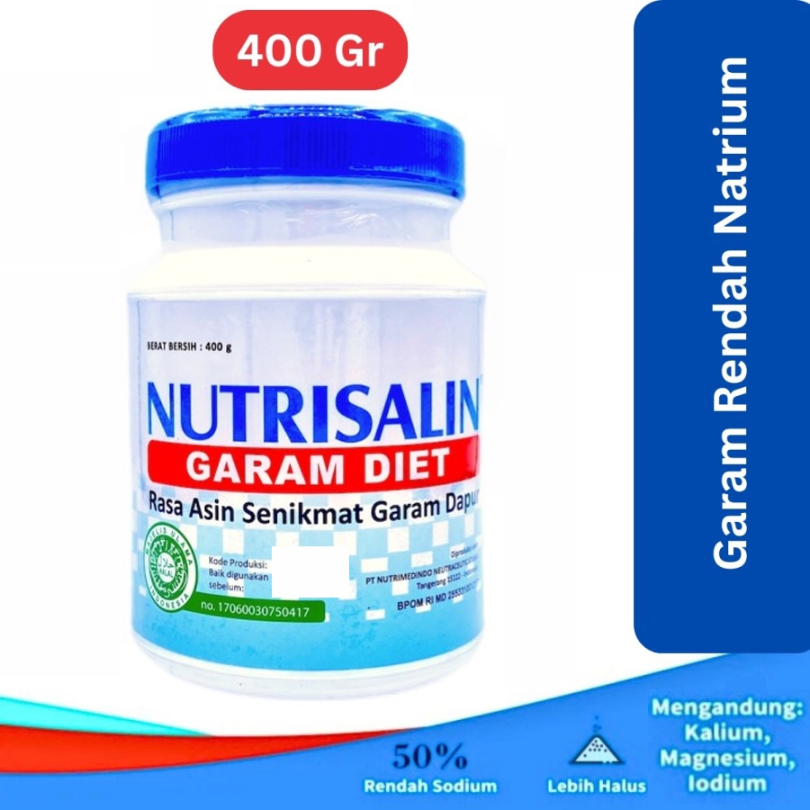 Jual Nutrisalin Garam Sehat 400g 400 gram | Shopee Indonesia