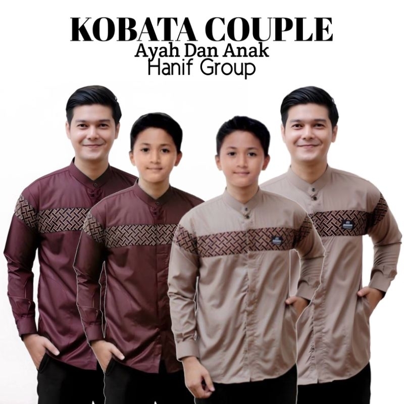 Jual Temukan Baju Koko Couple Ayah dan Anak Laki-laki Motif Batik Kobata Qynang Baju Koko Pria ...