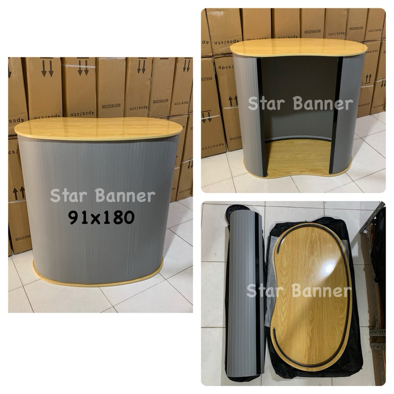 Jual Polycounter Curve Oval (no header) | Pop Up Table | Pop Up counter ...