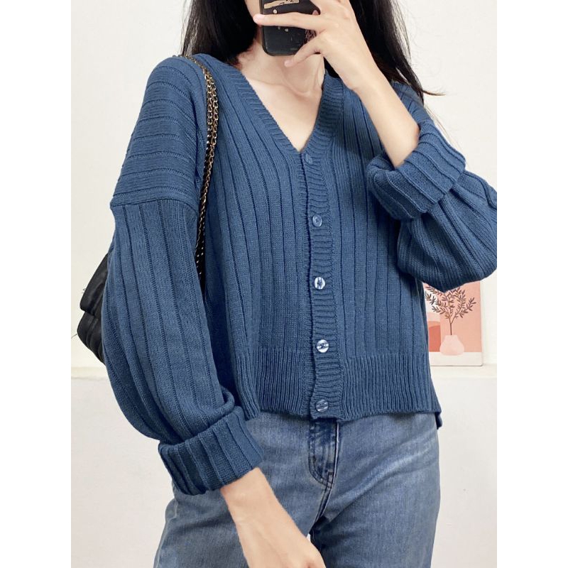 Jual NOELA OUTER CARDIGAN / SWEATER RAJUT WANITA OVERSIZE / KARDIGAN ...