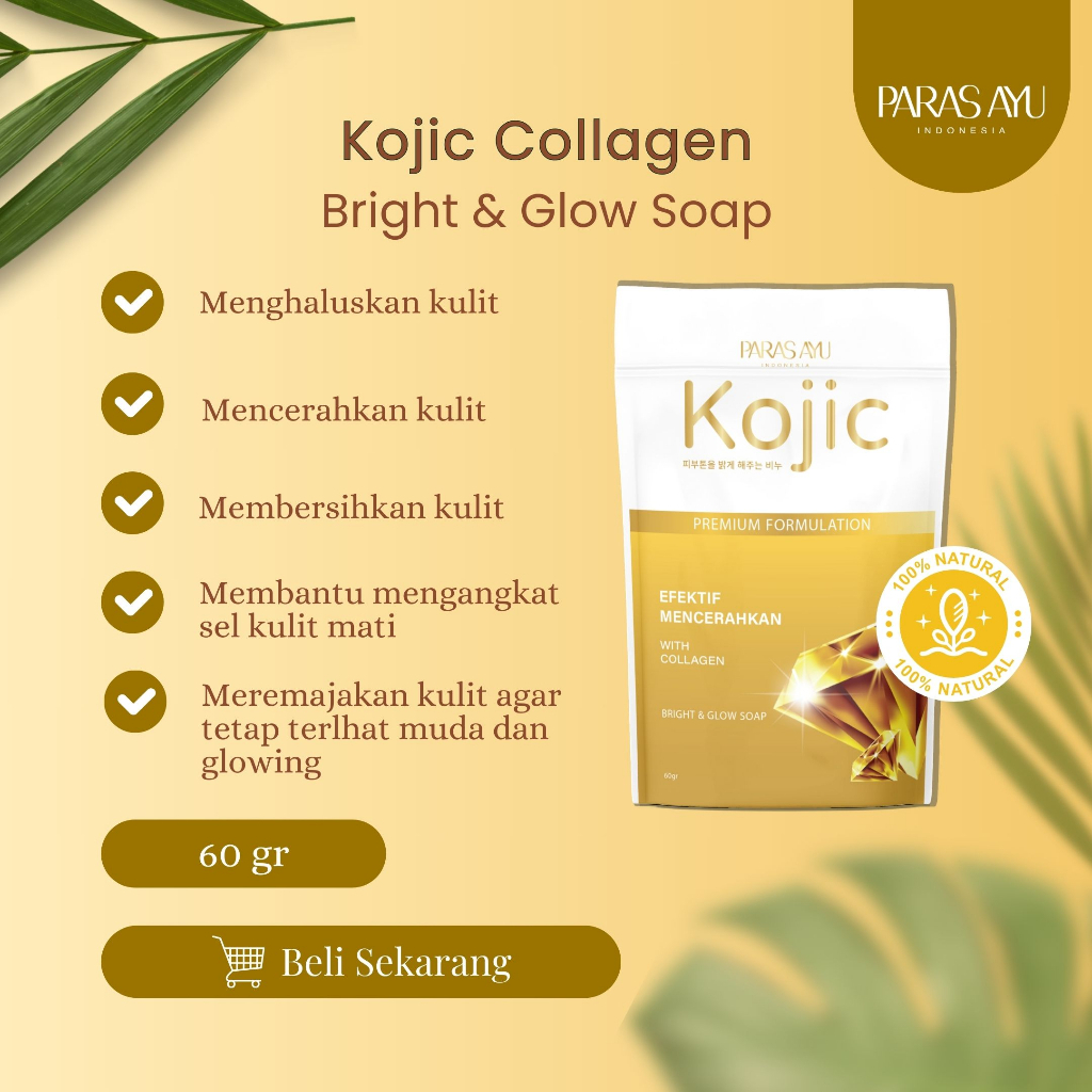 Jual *ShaSha*{Bpom}KOJIC BRIGHT & GLOW SOAP - PARAS AYU INDONESIA ...