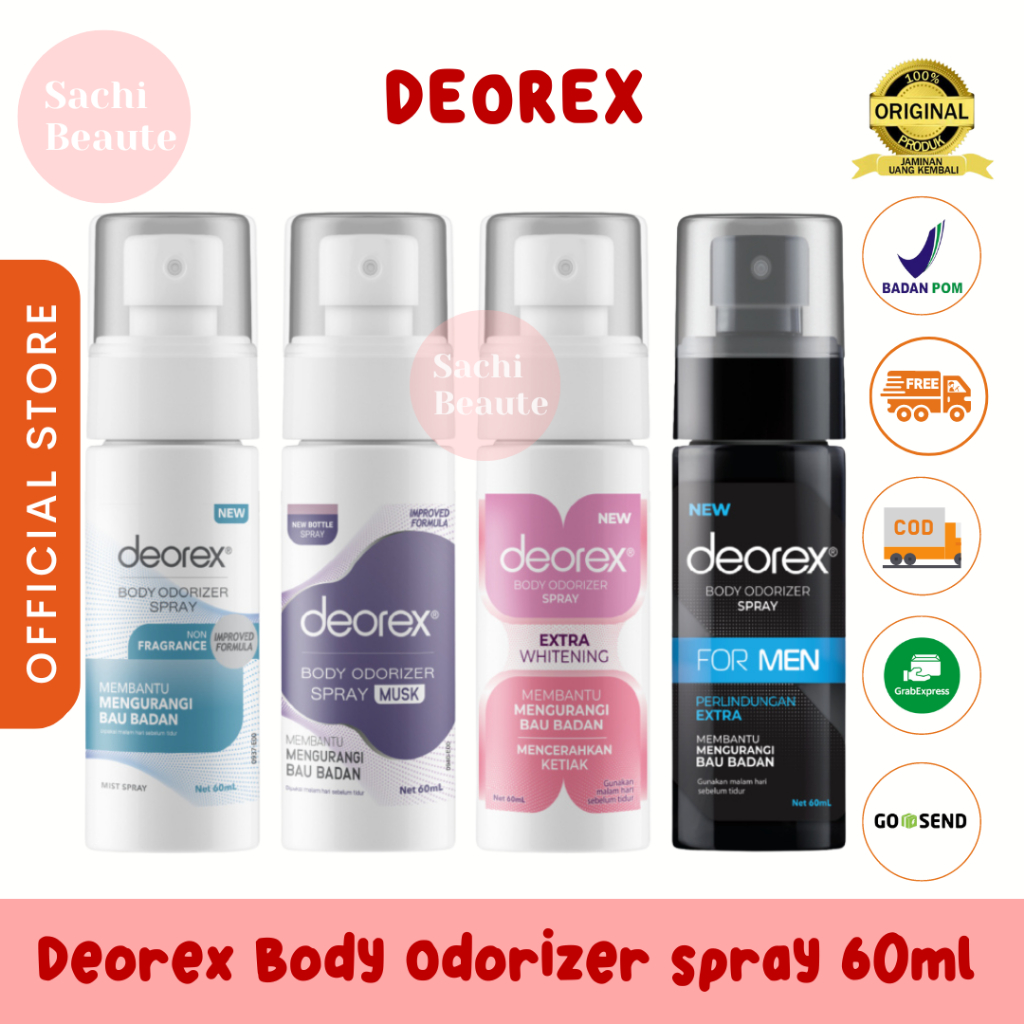 Jual Deorex Body Odorizer Deodoran Deodorant Deo Rex Deorek Musk Men ...