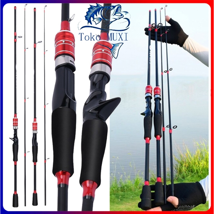 Jual Lucky Man - Joran pancing portabel/2 bagian/1.8M 2.1M/tongkat putar/casting ultra ringan ...