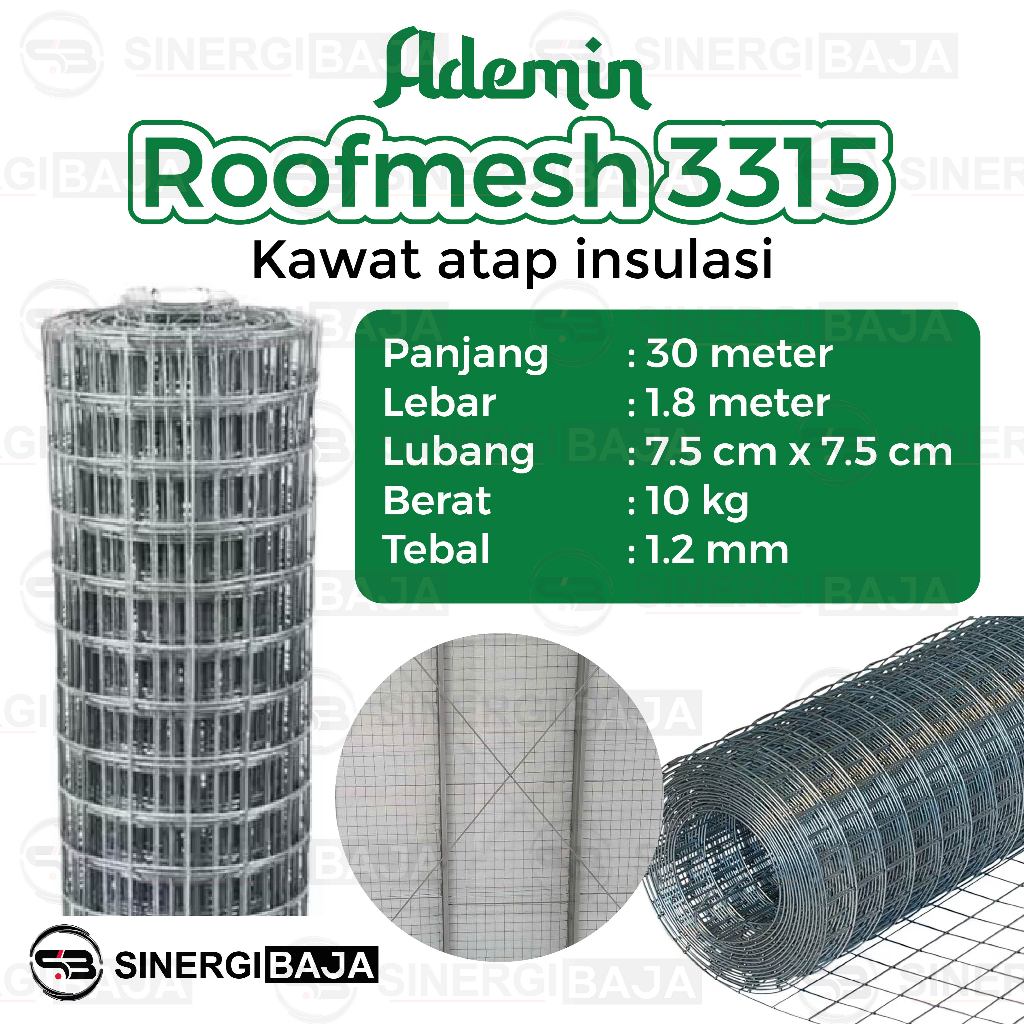 Jual Roofmesh 3315 - Kawat Atap Insulasi Penyangga Aluminium Tebal 1,2 ...