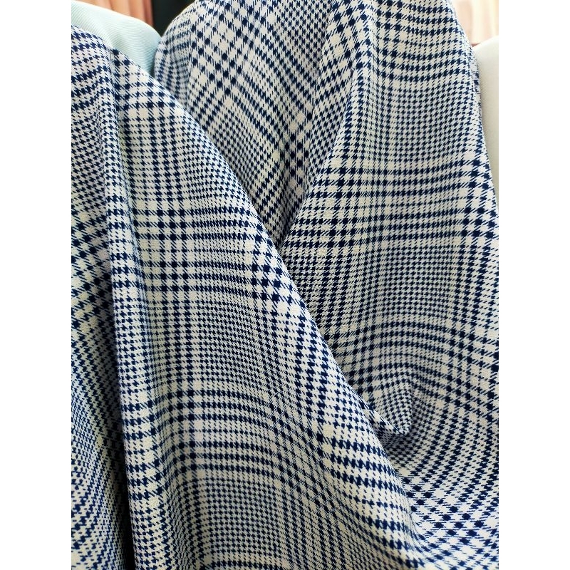 Jual bahan kain semi wol motif streat (harga per 0,5m) | Shopee Indonesia