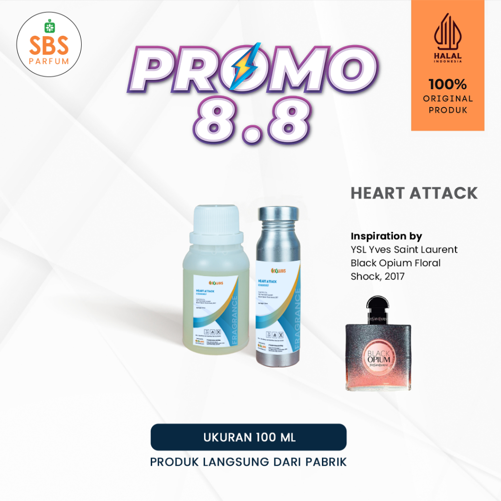 Jual Bibit Parfum Original [Heart Attack] | 100ml - Inspired by Black ...