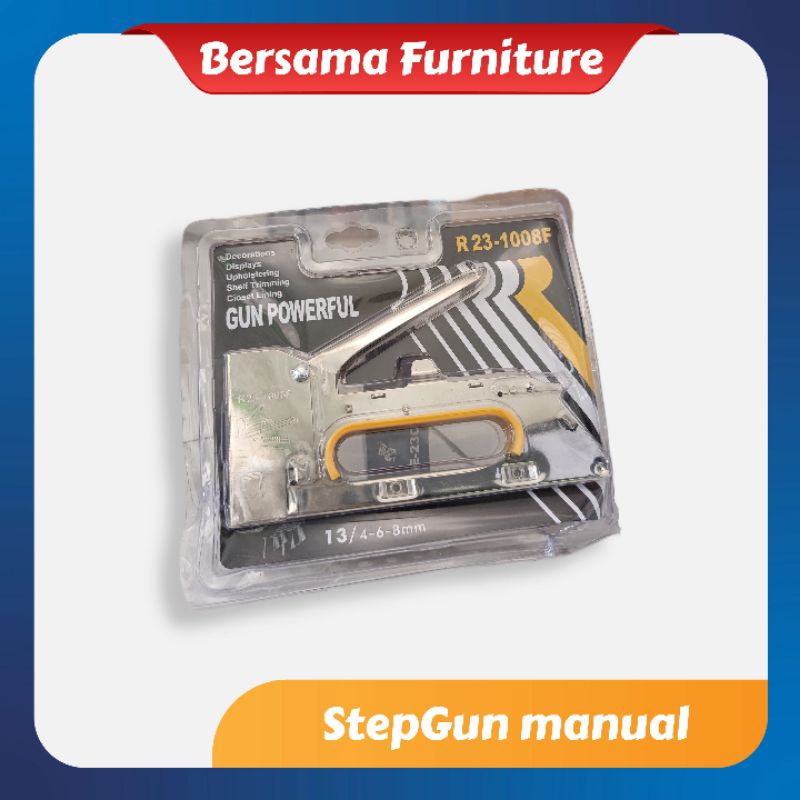 Jual Guntacker/Stapler Tembak Kertas/STAPLES kayu/Jok motor 13/6-8mm ...