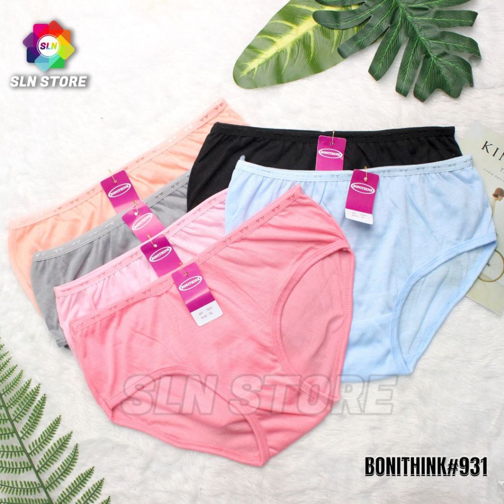 Jual (12PCS) CELANA DALAM WANITA MURAH BONITHINK CD PEREMPUAN MOTIF POLOS - 931 935 | Shopee ...