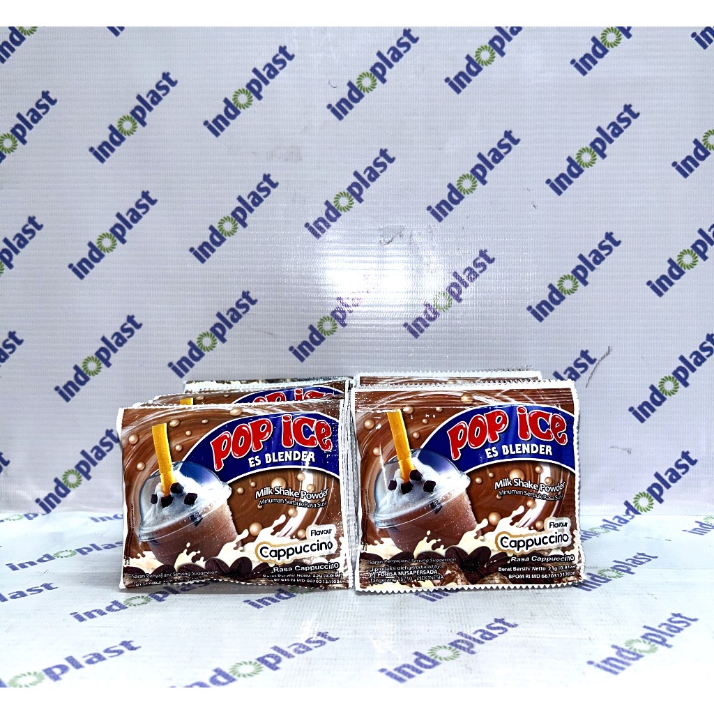 Jual Pop Ice Milk Shake Powder Cappucino 23 gr 10 Pcs | Shopee Indonesia