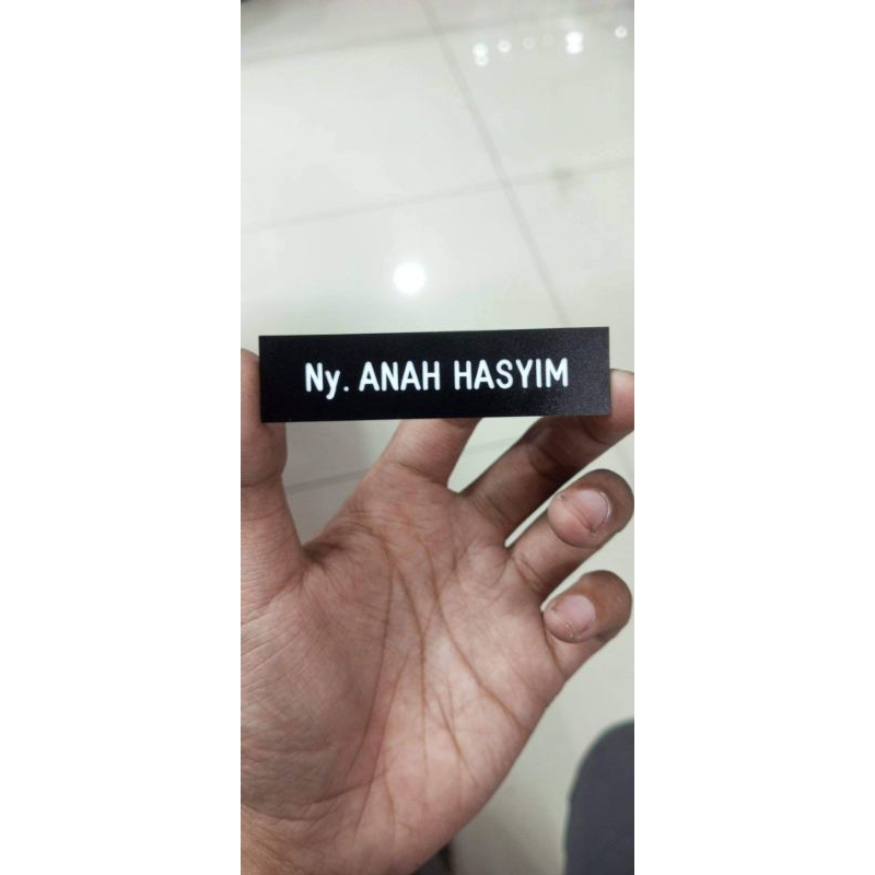 Jual Papan Nama Akrilik Persit | Name Tag Persit | Nama Dada Persit ...