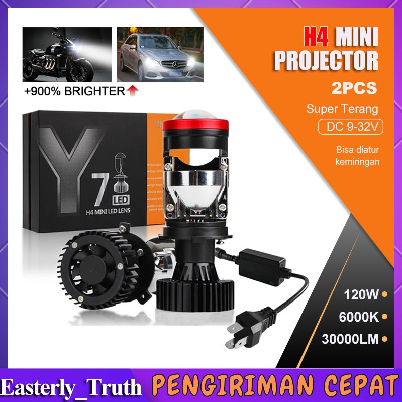 Jual 【2pcs】Ori H4 Mini PJECTOR PROJIE Y6D Y7D Y8D 130Watt Import Super ...