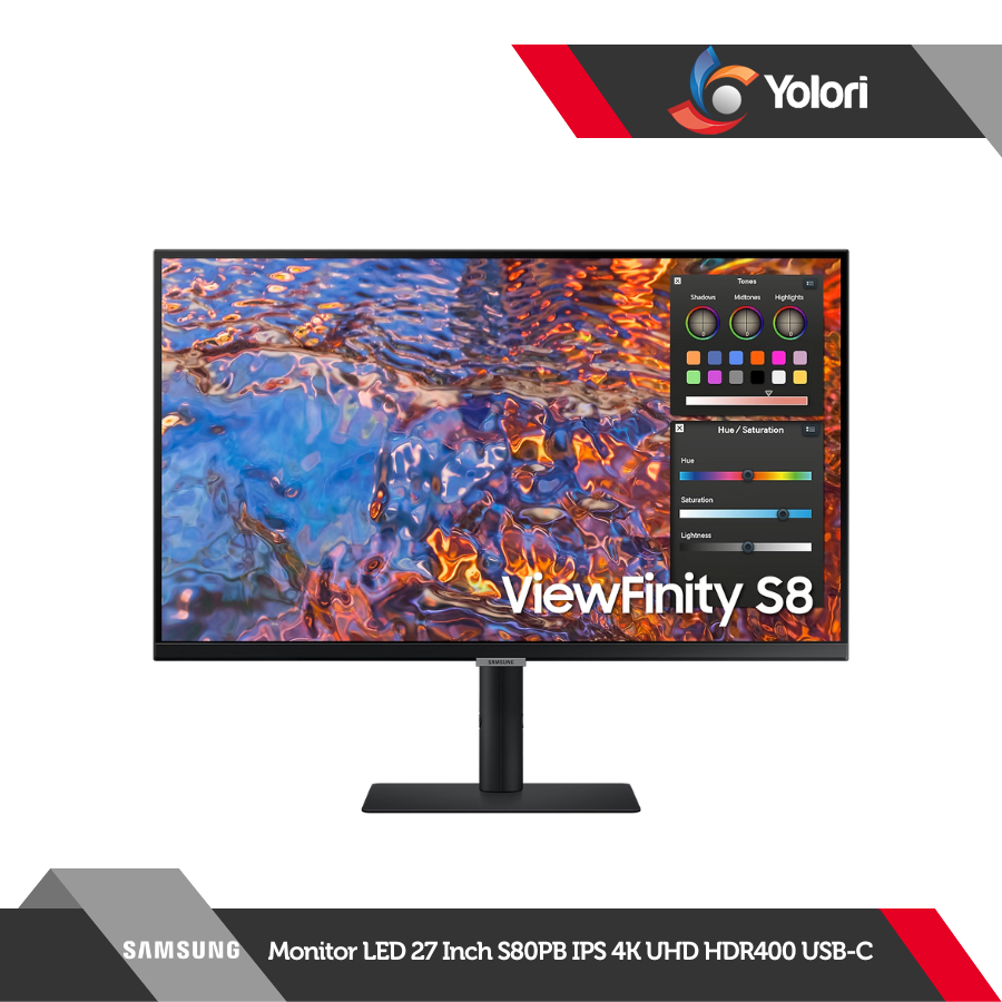 Jual Samsung Monitor LED 27 Inch S80PB IPS 4K UHD HDR400 USB-C ...