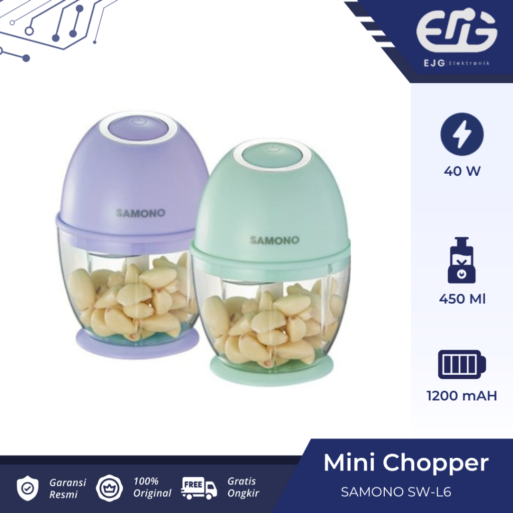 Jual Samono Mini Chopper Portable SW L6 Blender Kapasitas 450ml ...