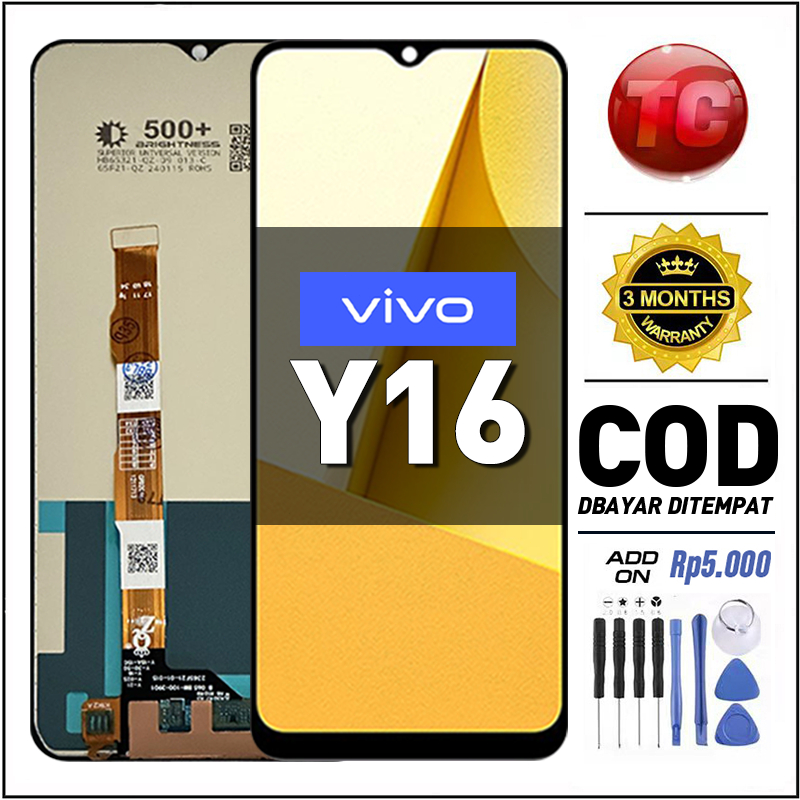 Jual LCD VIVO Y16 Original 100% Fullset Asli Ori Touchscreen Compatible ...