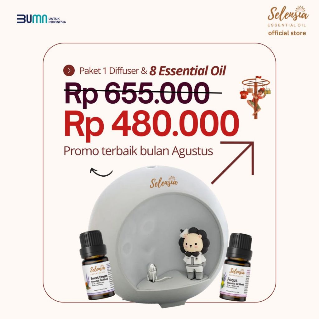 Jual Promo Merdeka Selensia Bundling Kids Package Cosmo Diffuser 150ml ...