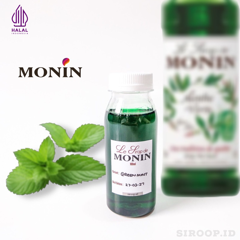 Jual Repack Monin Syrup Green Mint (30ml,75ml,100ml) | Shopee Indonesia