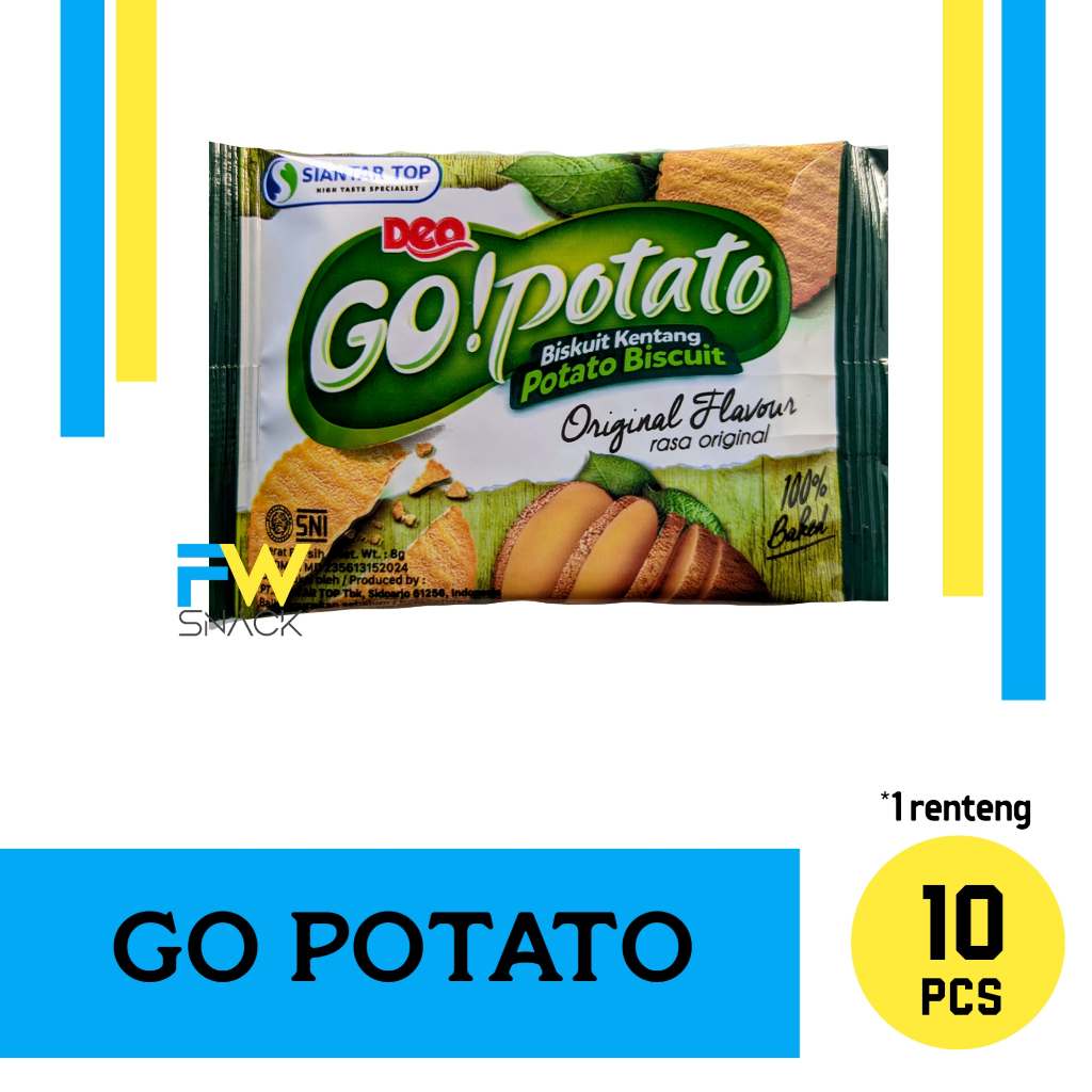 Jual snack kentang Go potato 1 renteng | Shopee Indonesia