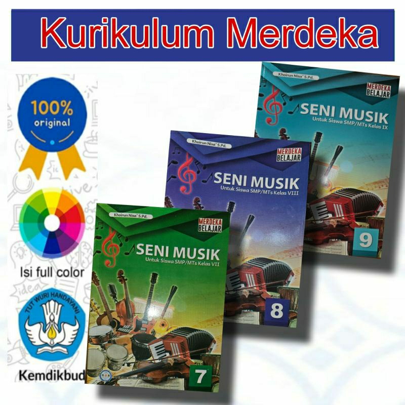 Jual GOS Buku Siswa Seni Musik Kelas 7, Kelas 8, Kelas 9 Smp Kurikulum Merdeka Terbaru | Shopee ...