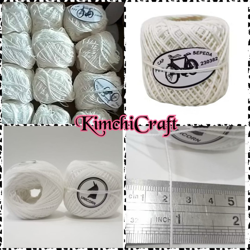 Jual BENANG RAJUT RENDA BEST QUALITY / BENANG KASUR KATUN CAP UNICORN ...