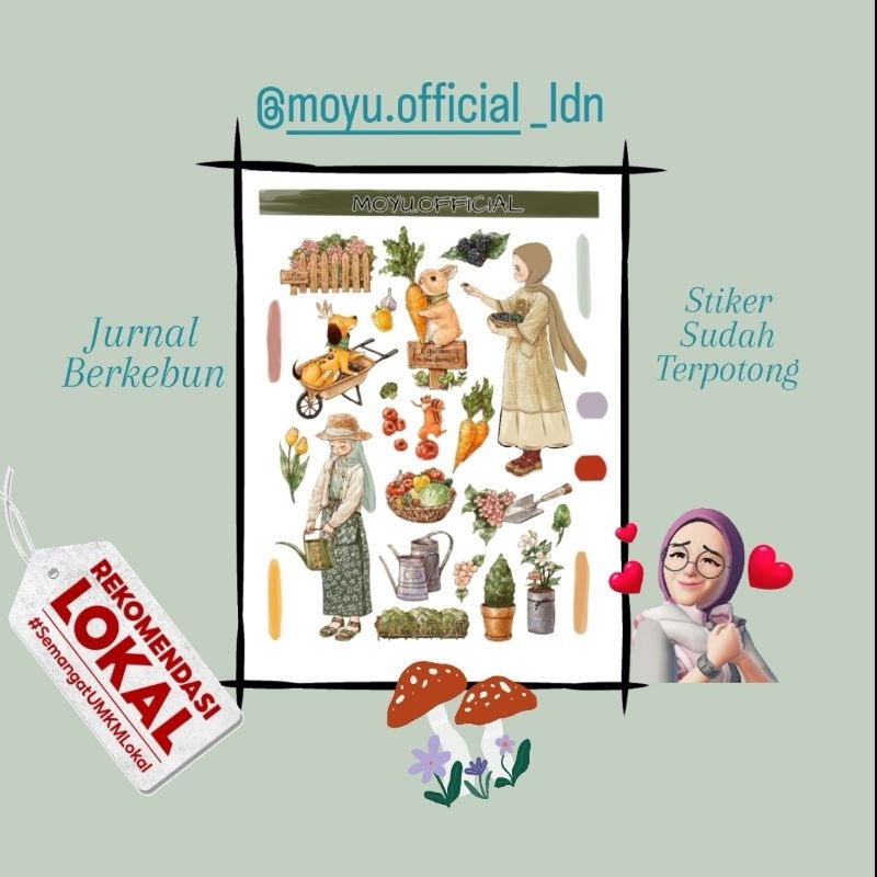 Jual stiker hijab, Sticker Jurnal lucu,sticker aesthetic | Shopee Indonesia