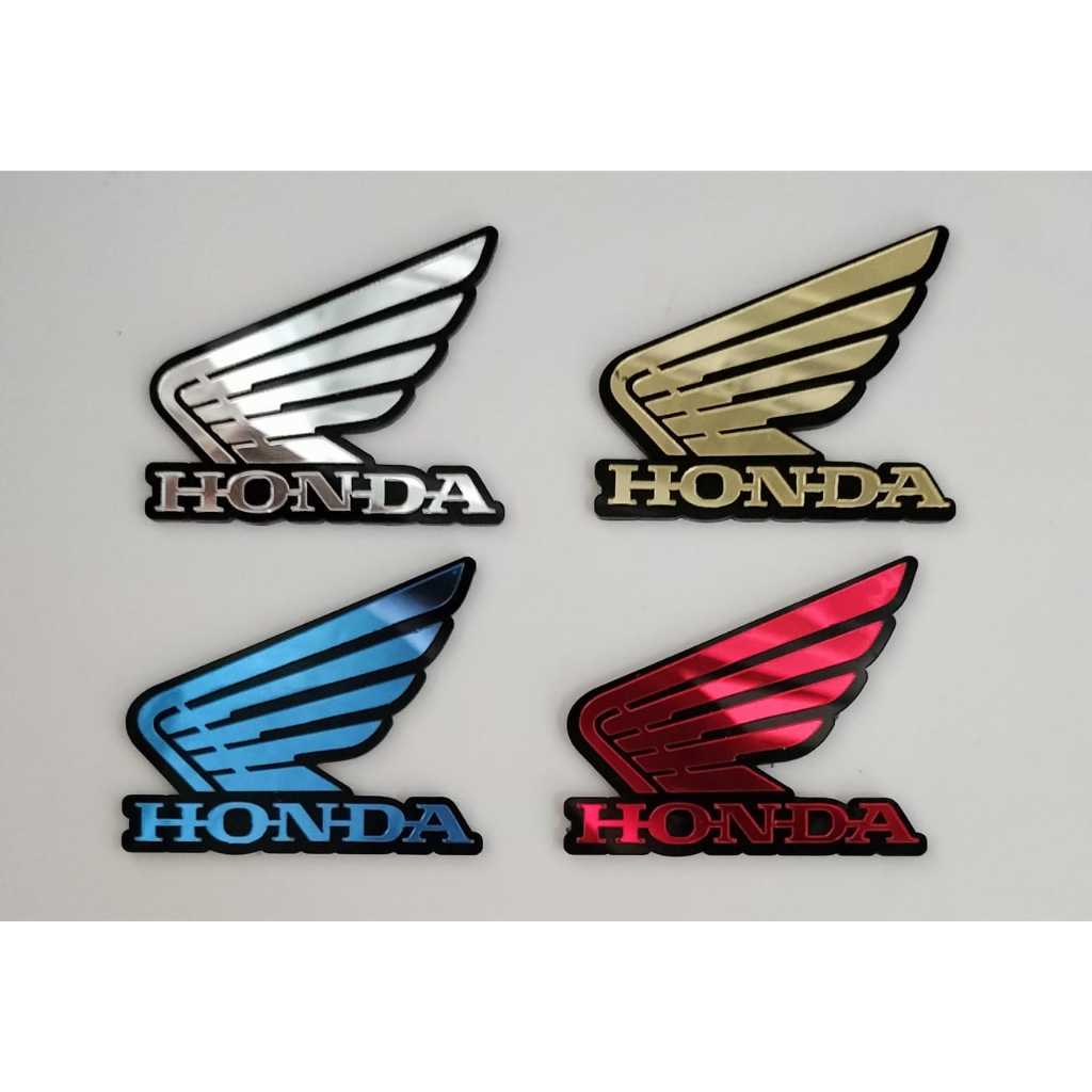 Jual emblem 3d sayap honda sepasang emblem 3d logo honda stiker akrilik ...