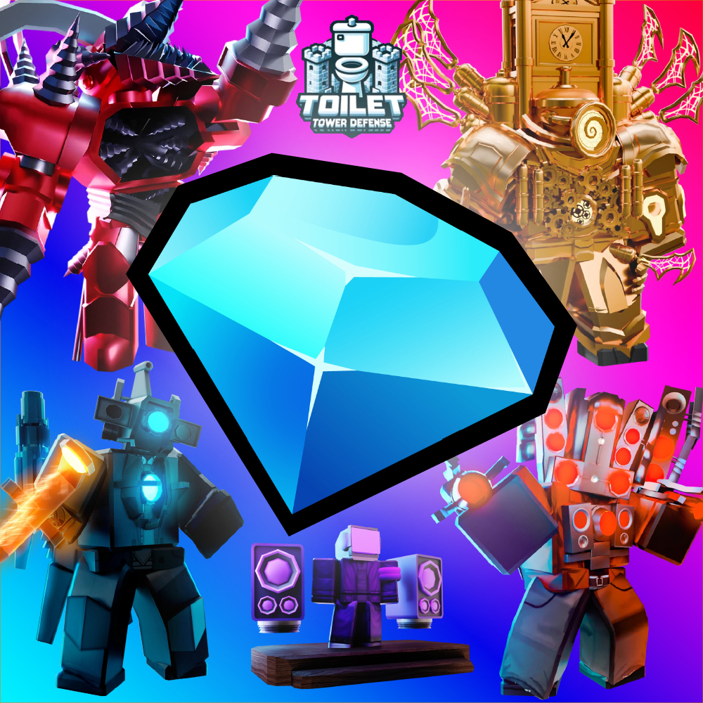Jual GEMS Toilet Tower Defense | TTD | Roblox | Shopee Indonesia