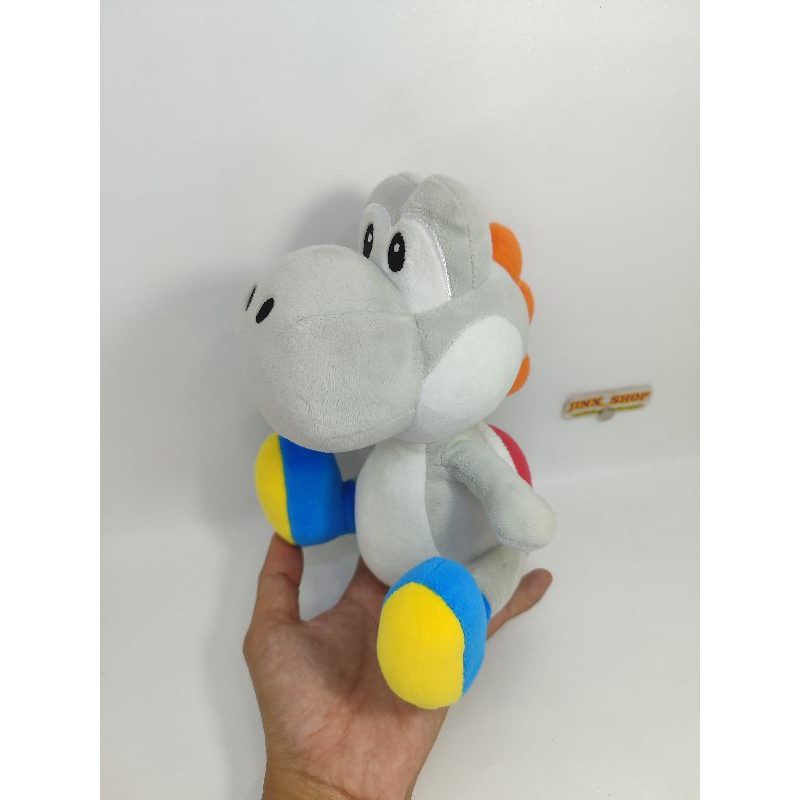 Jual boneka Yoshi super Mario Bros original grey abu abu original ...