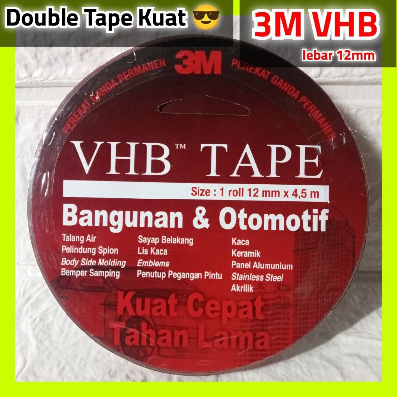 Jual Isolasi Bolak Balik / Double Tape 3M VHB kelas otomotif dan ...