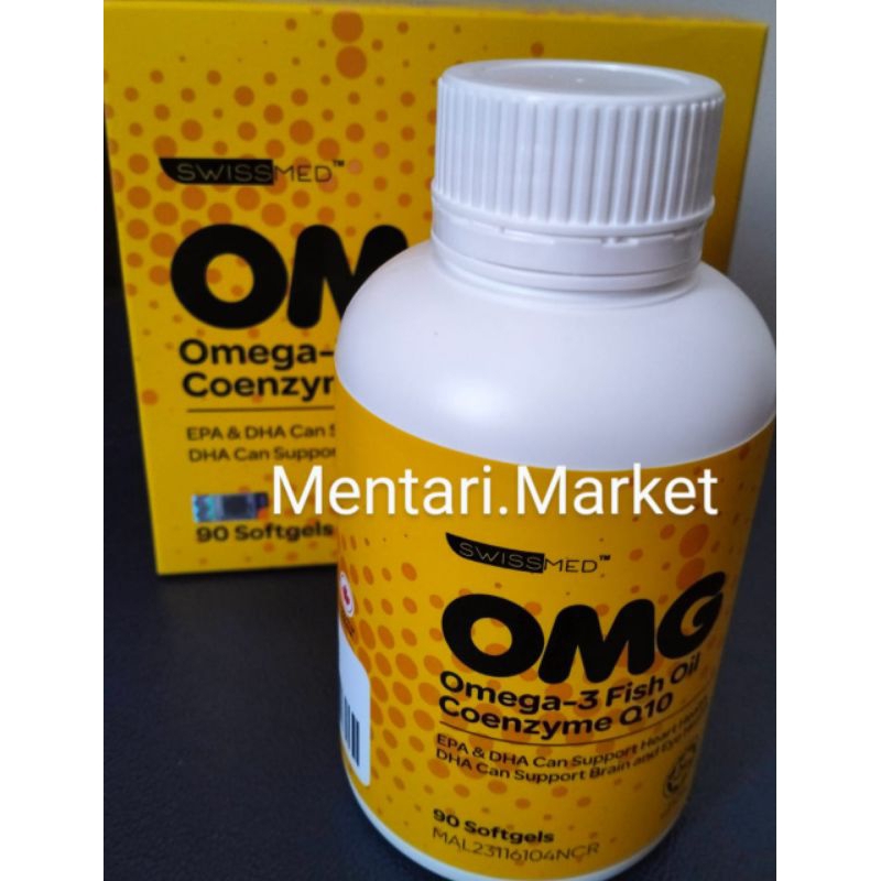 Jual SWISSMEND OMG OMEGA - 3 FISH OIL COENZYME Q10 | Shopee Indonesia