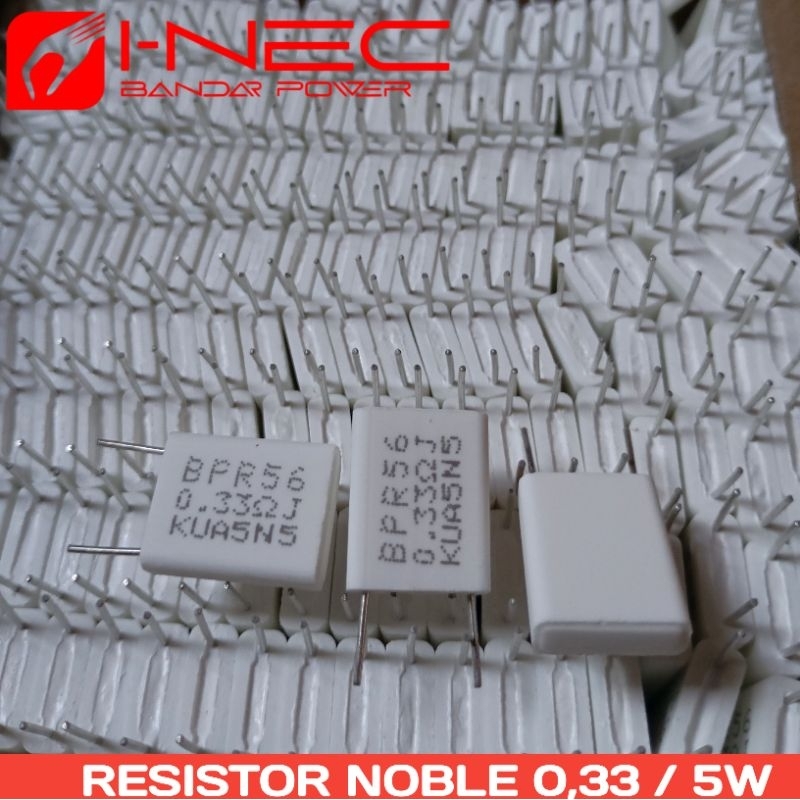 Jual Resistor kapur noble 5w ( 0,15 / 0,33 / 0,47 ) | Shopee Indonesia