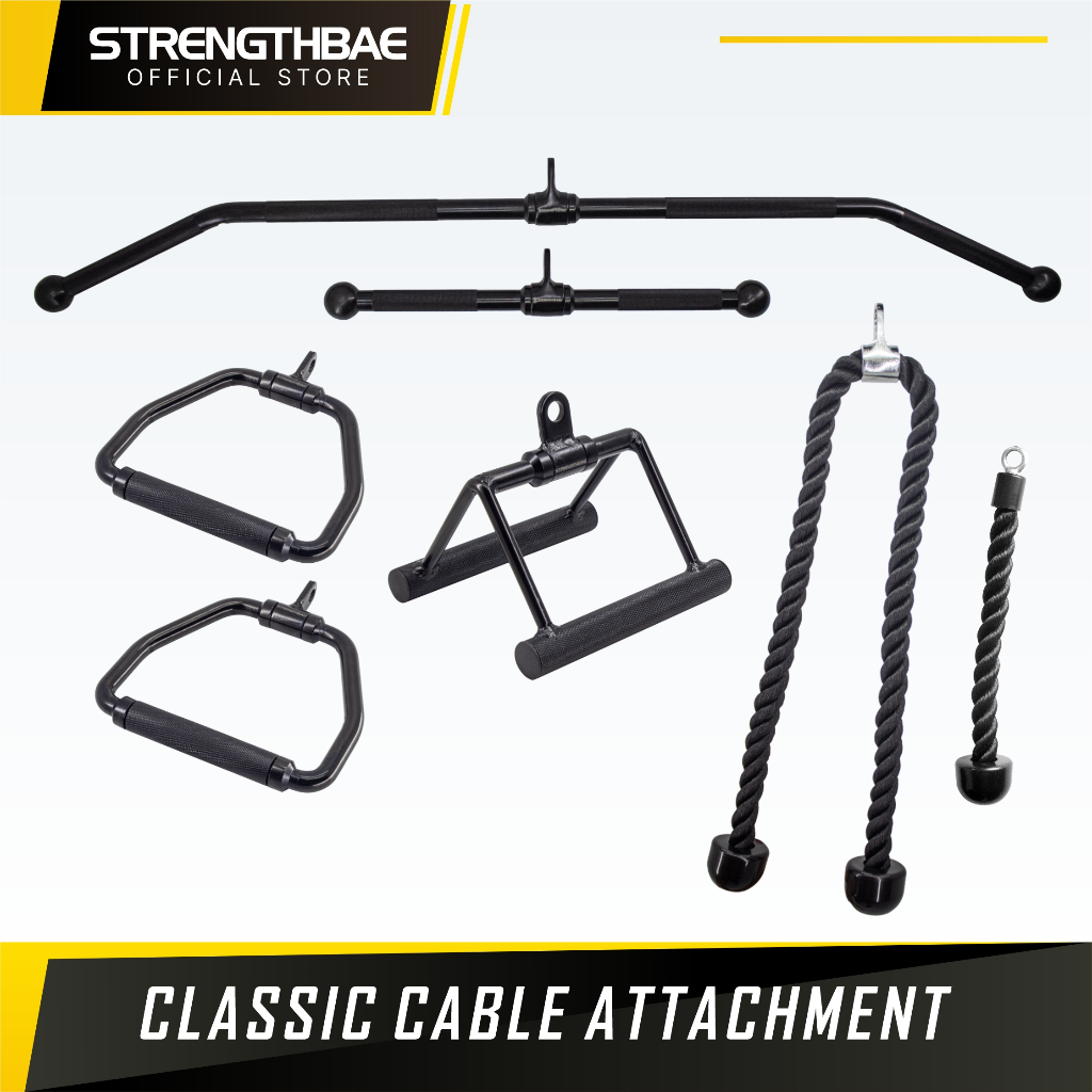 Jual Classic Cable Attachment STRENGTHBAE Lat Pulldown Row Bar D V ...