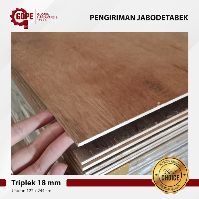 Jual Triplek 18 mm MC Lembaran Ukuran 122 x 244 | Shopee Indonesia