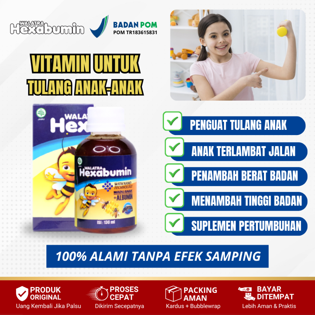 Jual Suplemen Tulang Anak, Vitamin Penguat Tulang Anak, Madu Peninggi ...