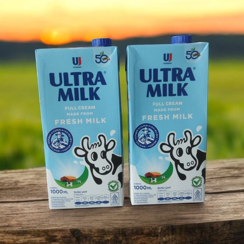 Jual Ultra Milk Full Cream 1 Liter (1000ml) | Susu UHT Segar Siap Minum ...