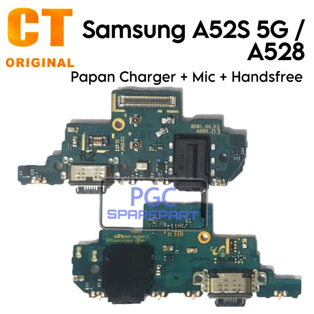 Jual Papan Konektor PCB Charger Mic + Handsfree Samsung Galaxy A52s 5G / SM-A528B / SM-A528B/DS ...