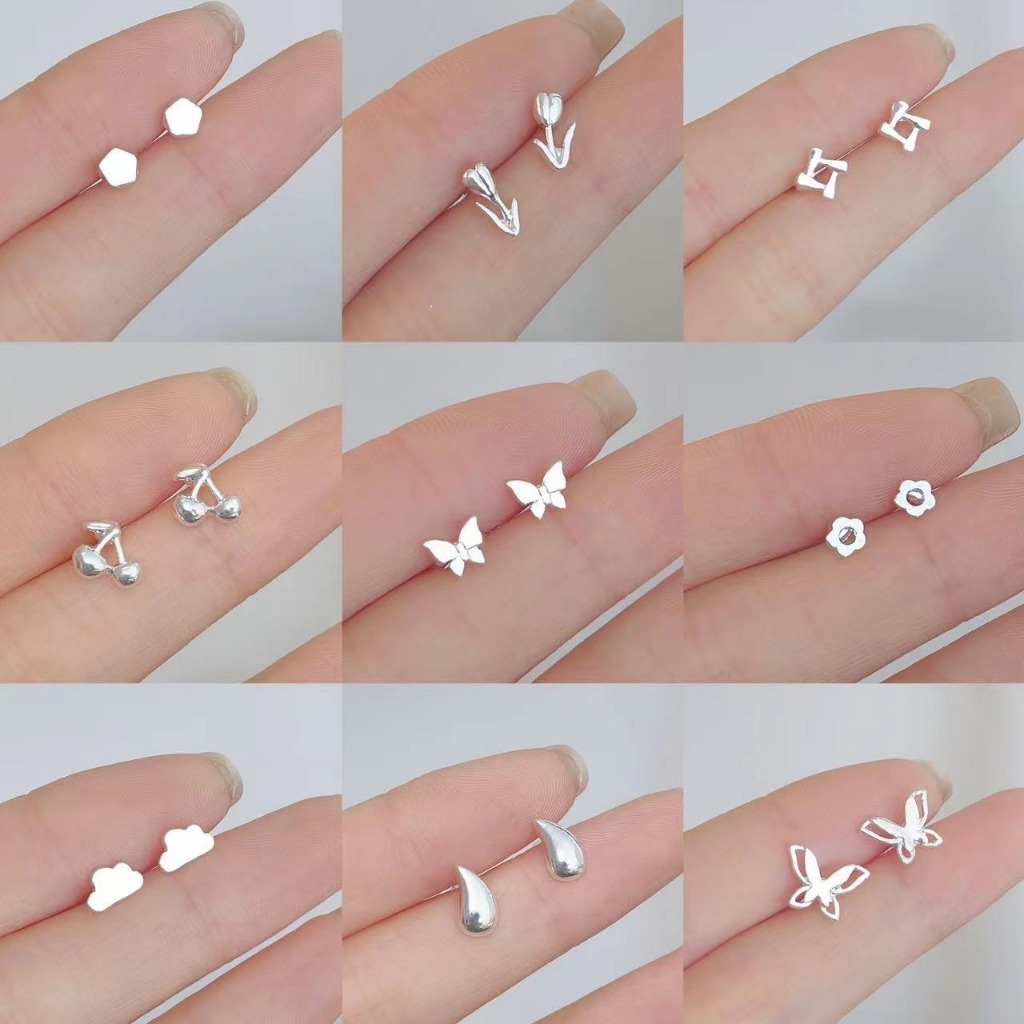 Jual Anting Petite Silver Collection Elegan Kupu-kupu Bunga Butterfly ...