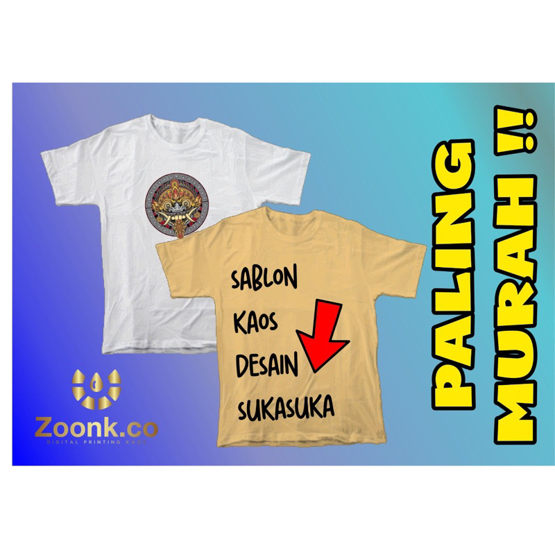 Jual KAOS SABLON DTF 1 HARI JADI CUSTOM SATUAN DESAIN SENDIRI SUKA SUKA BISA FOTO/GAMBAR/TULISAN ...