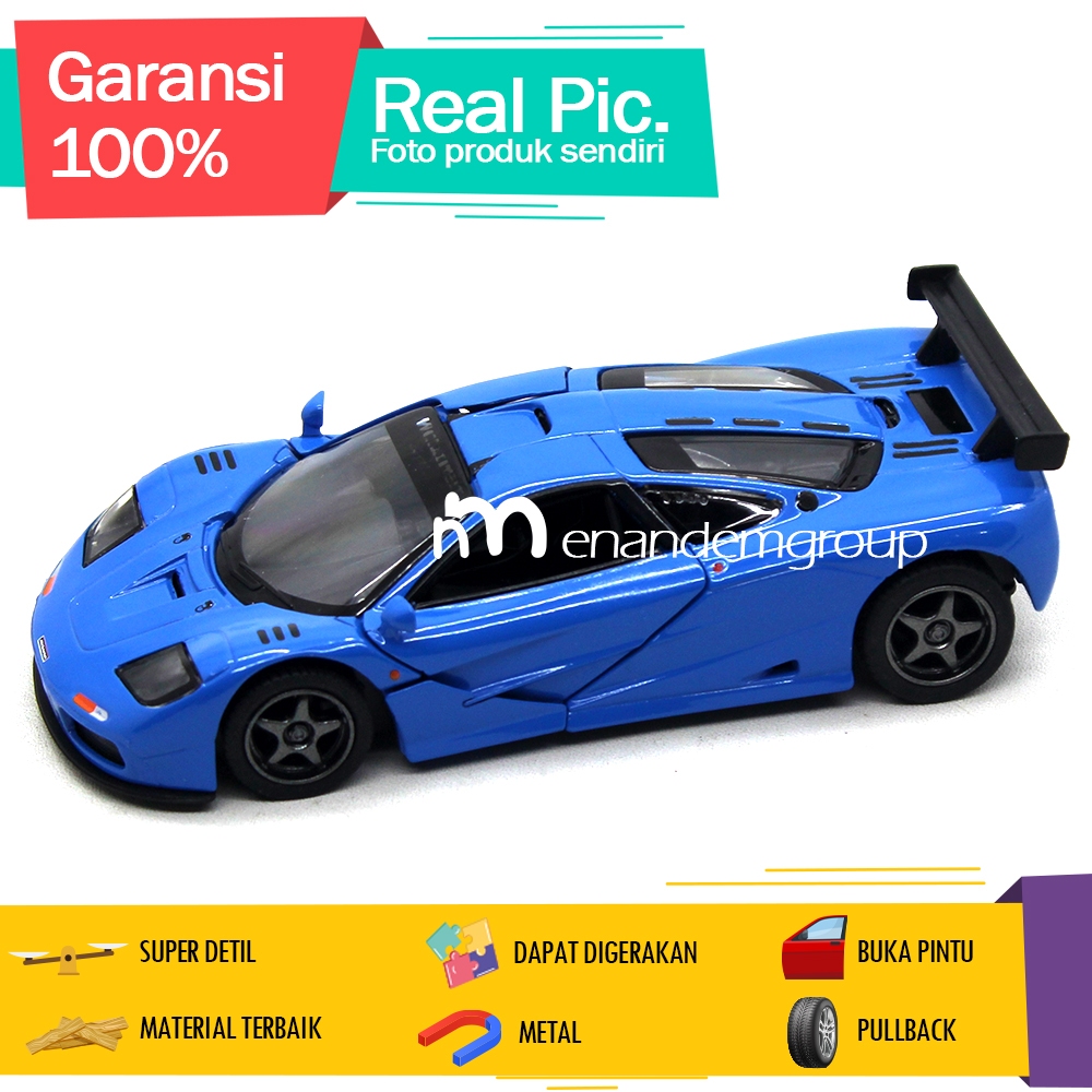 Jual Diecast Miniatur Mainan Mobil Sedan Sport Klasik 1995 Mclaren F1 ...