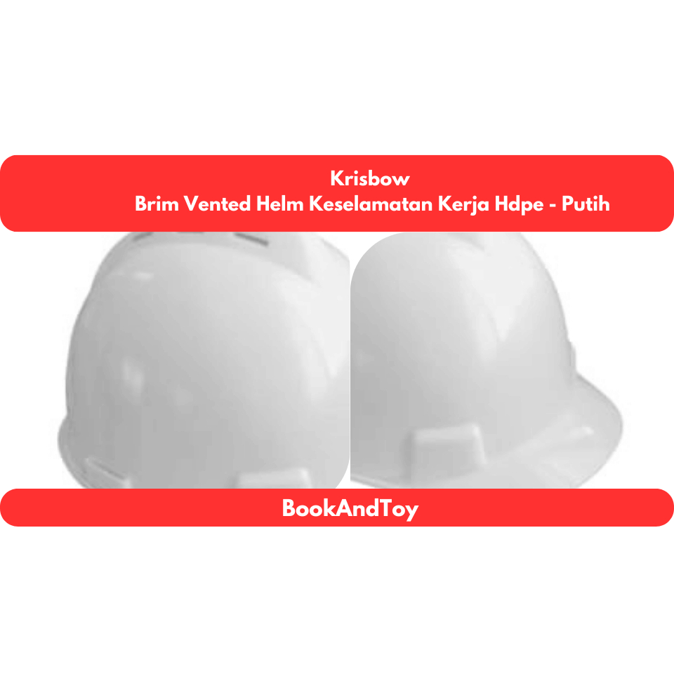 Jual Krisbow Brim Vented Helm Keselamatan Kerja Hdpe - Putih | Shopee ...