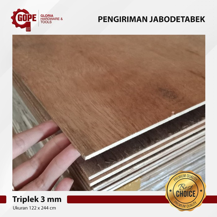 Jual Triplek 3 mm MC Tunas (Ukuran 122 X 244) | Shopee Indonesia