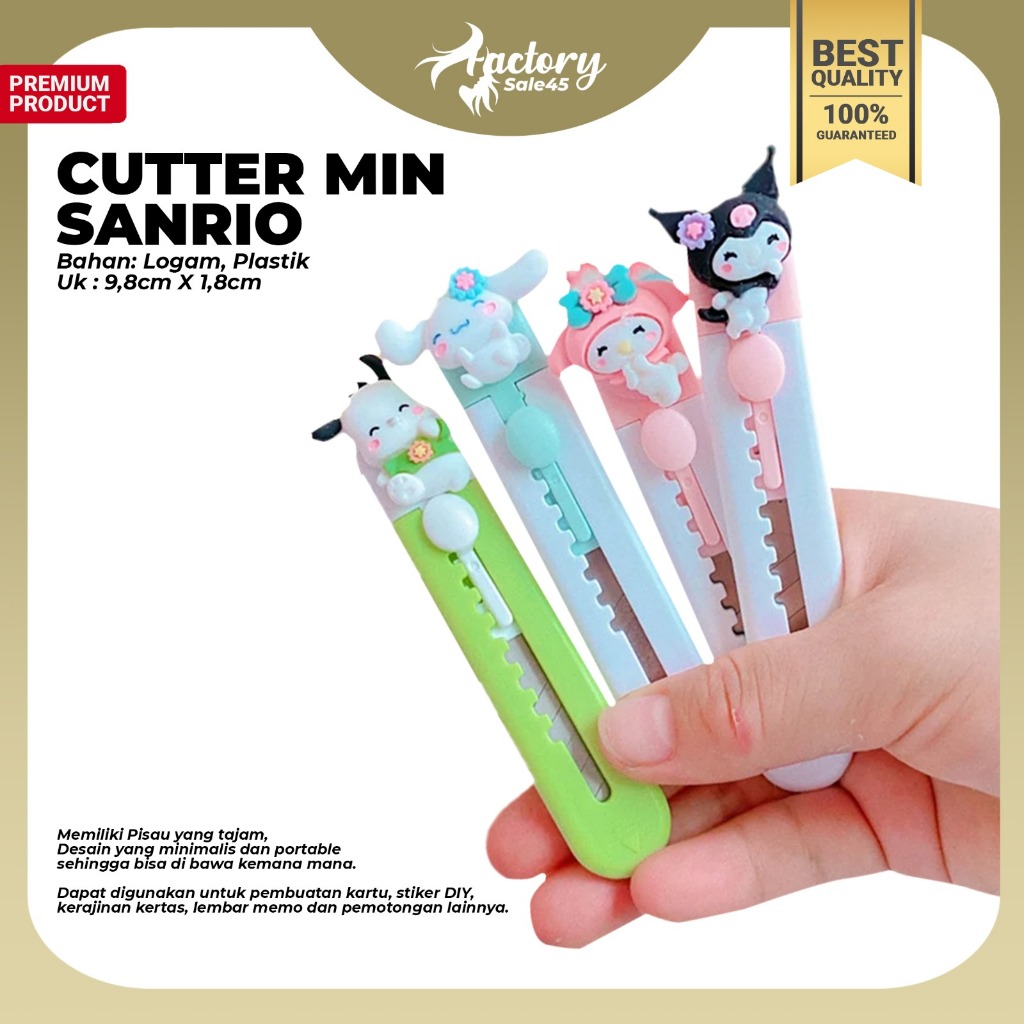 Jual Pisau Sanrio Cutter Mini Sanrio Pisau Mini Tajam Kartun Sanrio ...