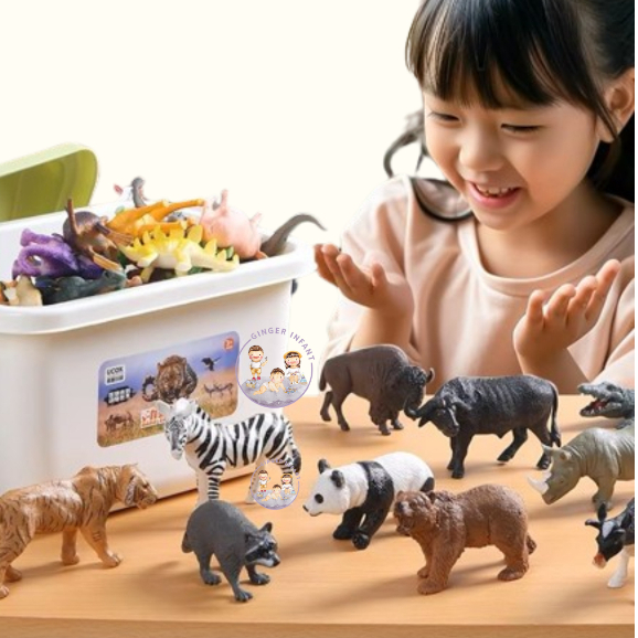 Jual GINGERINFANT animal figurine animal koleksi mainan binatang karet ...