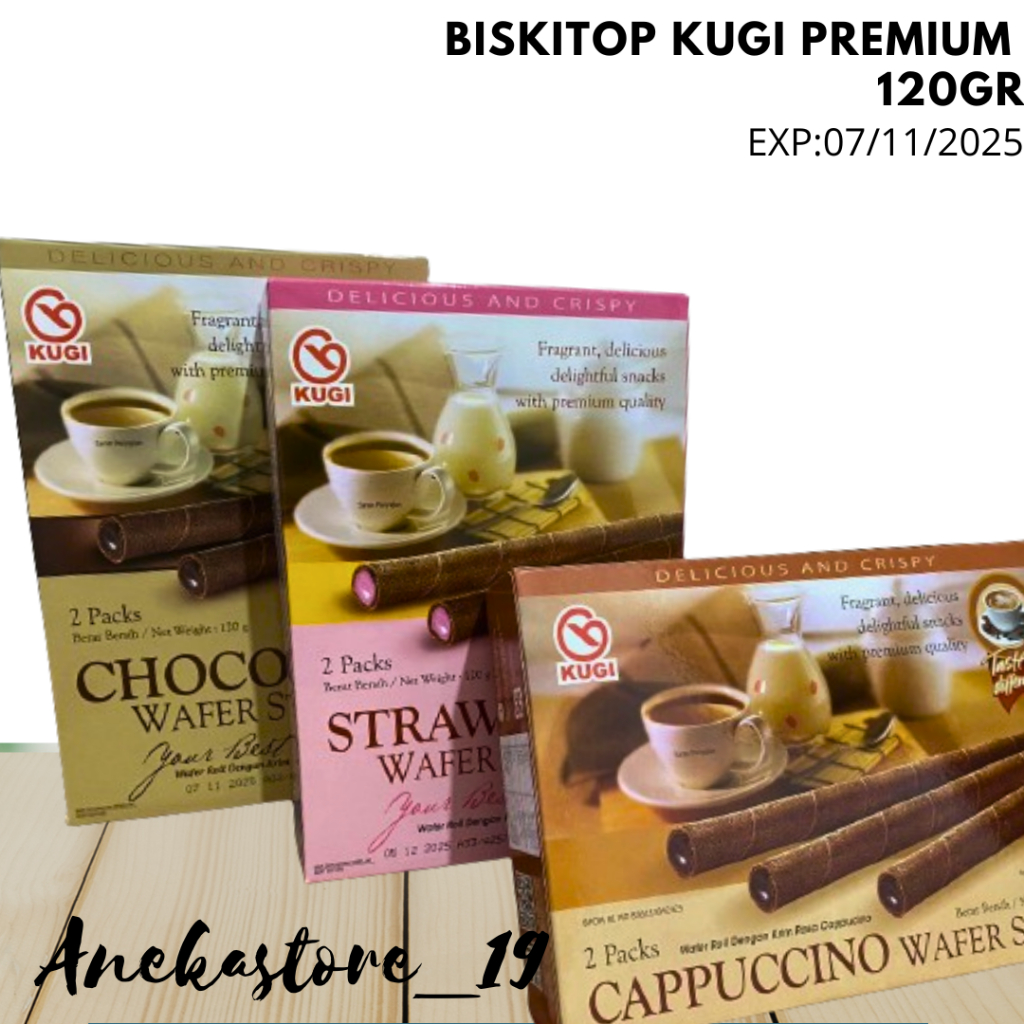 Jual Biskitop Astor KUGI Wafer Stik 120gr -KUGI Wafer Premium Stik Roll Renyah Gurih Jajanan ...